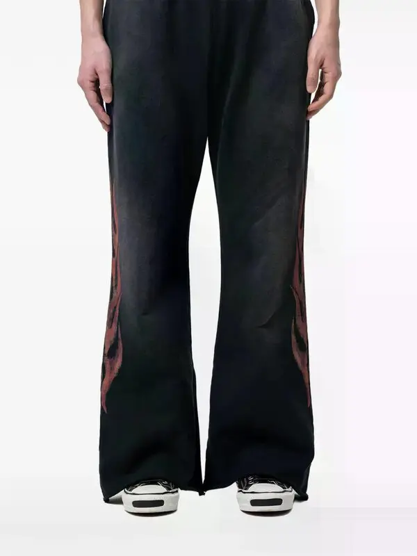 KAMIYA Crayon Flame Bootcut Trousers