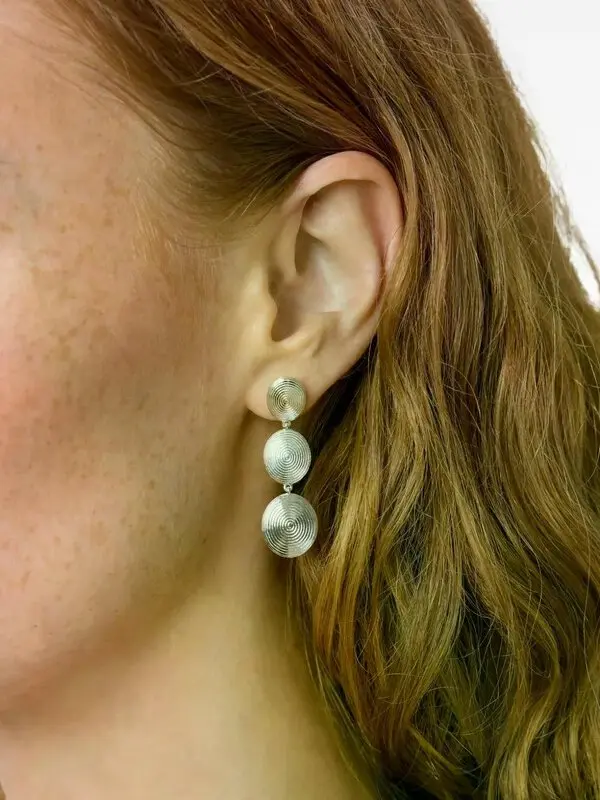 LIÉ STUDIO Ruby Drop Earrings - Silver