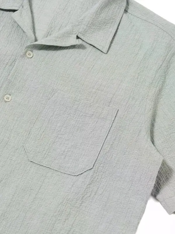 Universal Works Chest-pocket Textured Shirt