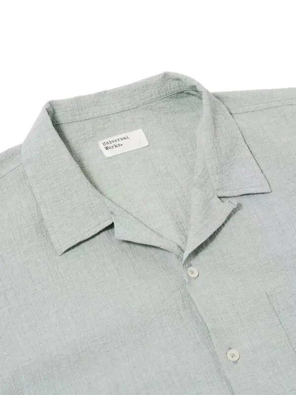 Universal Works Chest-pocket Textured Shirt