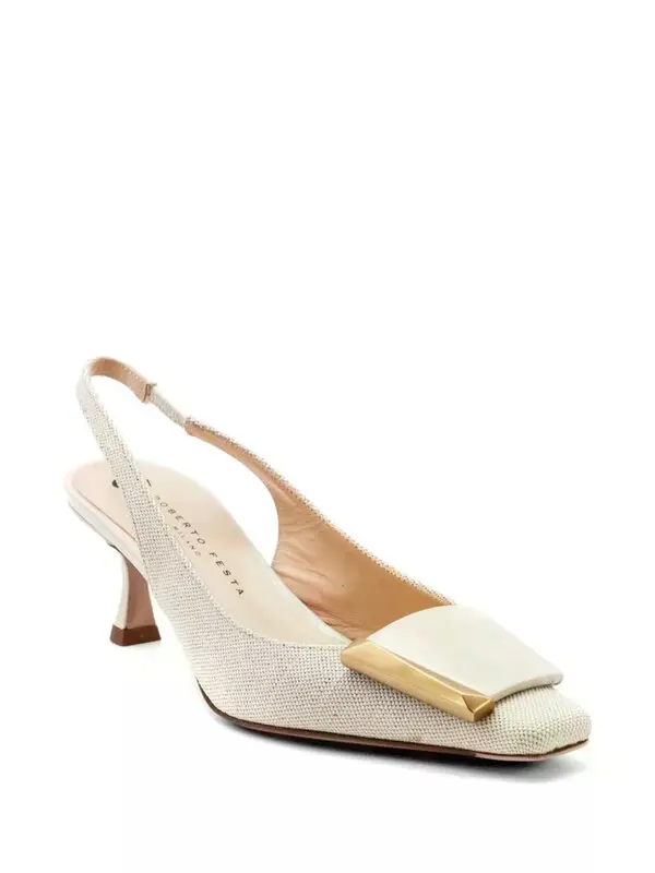Roberto Festa Arienne Canvas Slingback Sandals