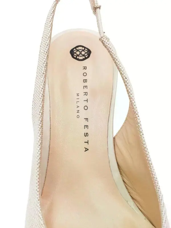 Roberto Festa Arienne Canvas Slingback Sandals