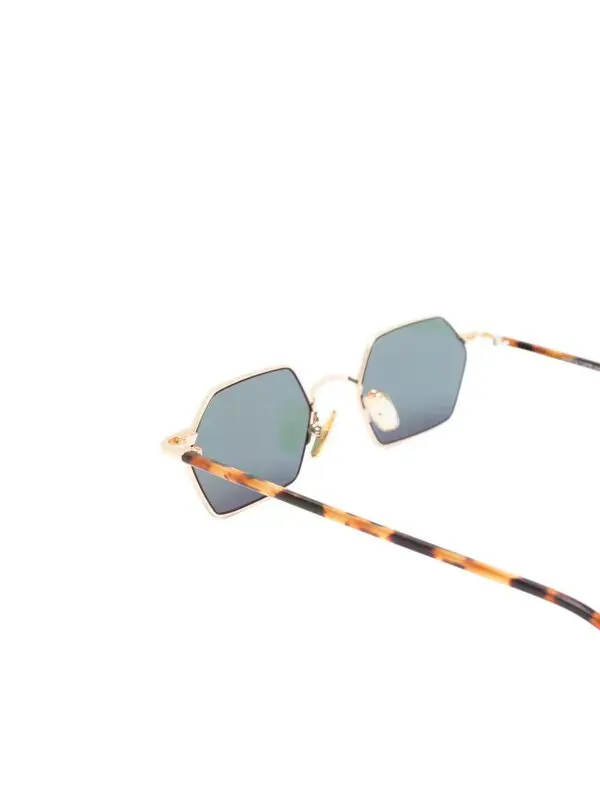 EYEPETIZER Copper Geometric Sunglasses