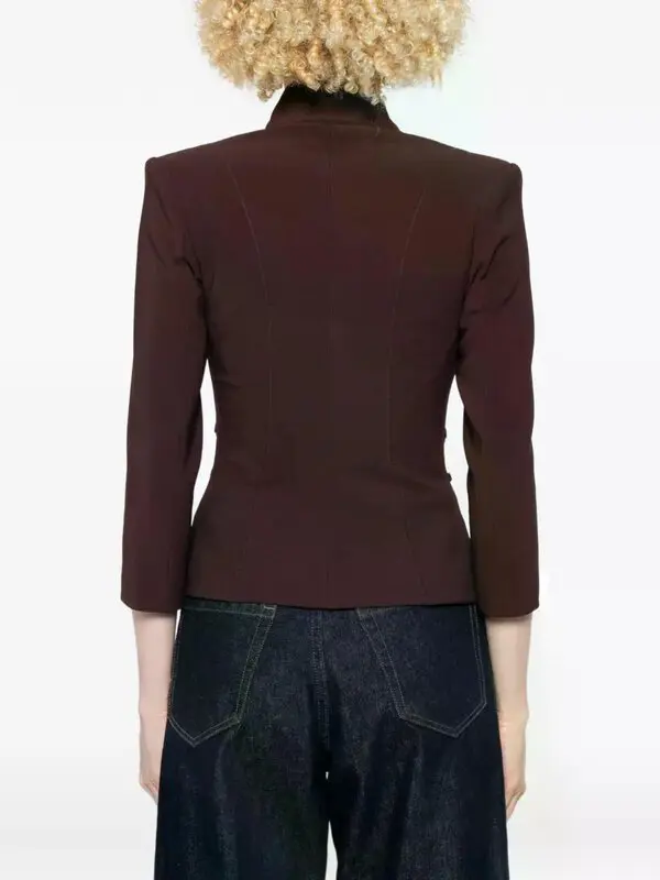 Elisabetta Franchi Fitted Jacket With Buckle Detail