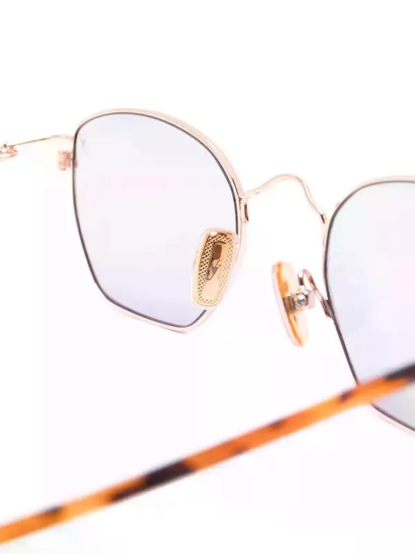 EYEPETIZER Tone Geometric Frame Sunglasses - Gold