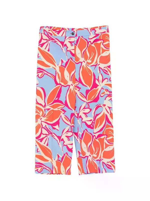Marina Rinaldi Nnwfascino Floral Print Trousers - Orange