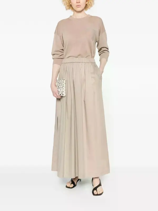 Peserico Elasticated-waistband Maxi Skirt