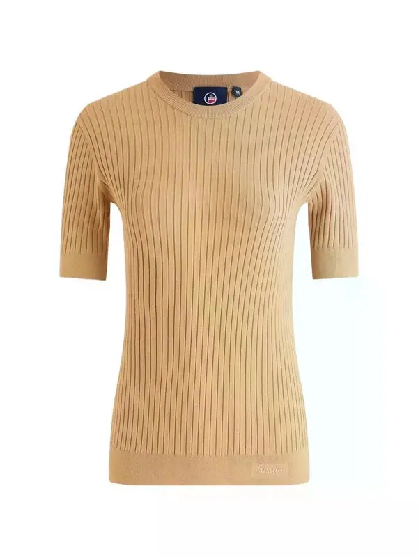 Fusalp Ribbed Short-sleeve T-shirt - Brown