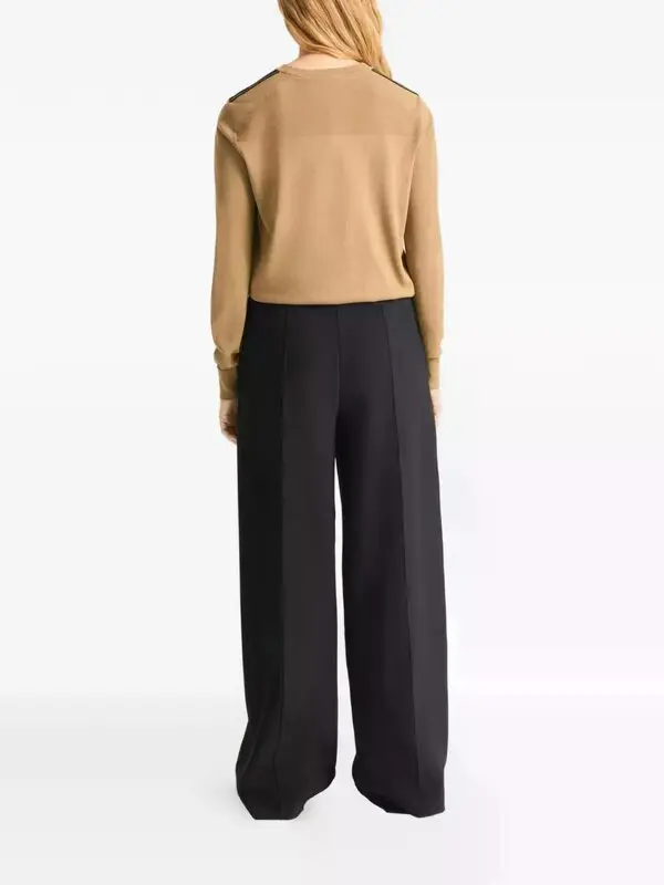 Fusalp Ottavia Strip-detail Sweater - Neutrals