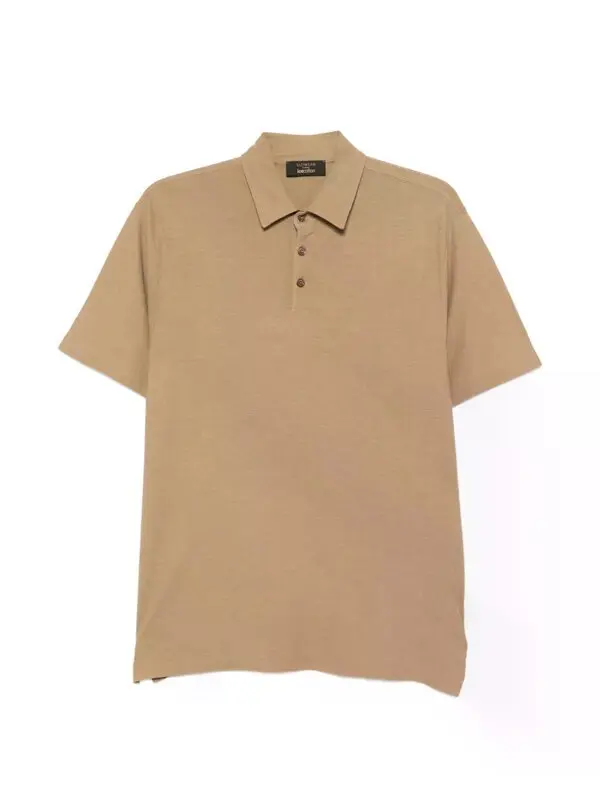 ZANONE Buttoned Polo Shirt - Neutrals