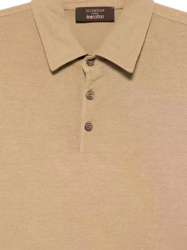 ZANONE Buttoned Polo Shirt - Neutrals