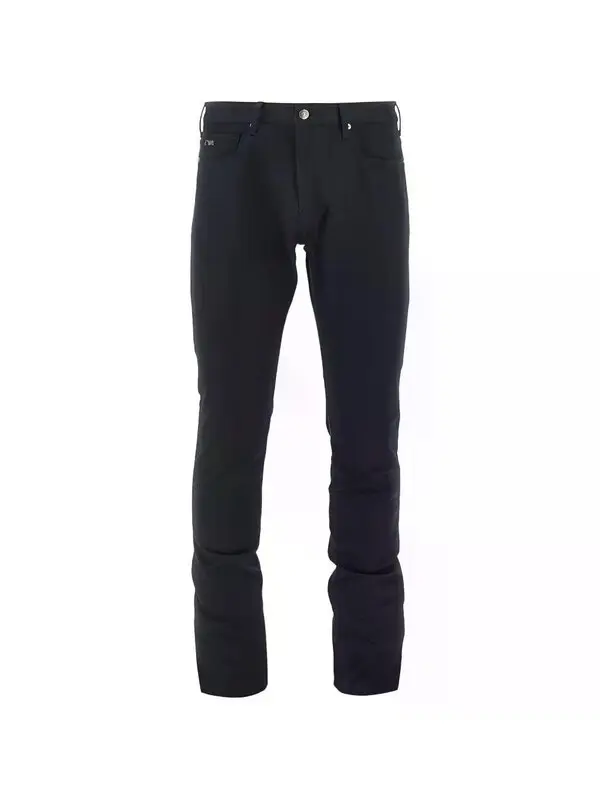 Emporio Armani Logo Detail Jeans - Blue