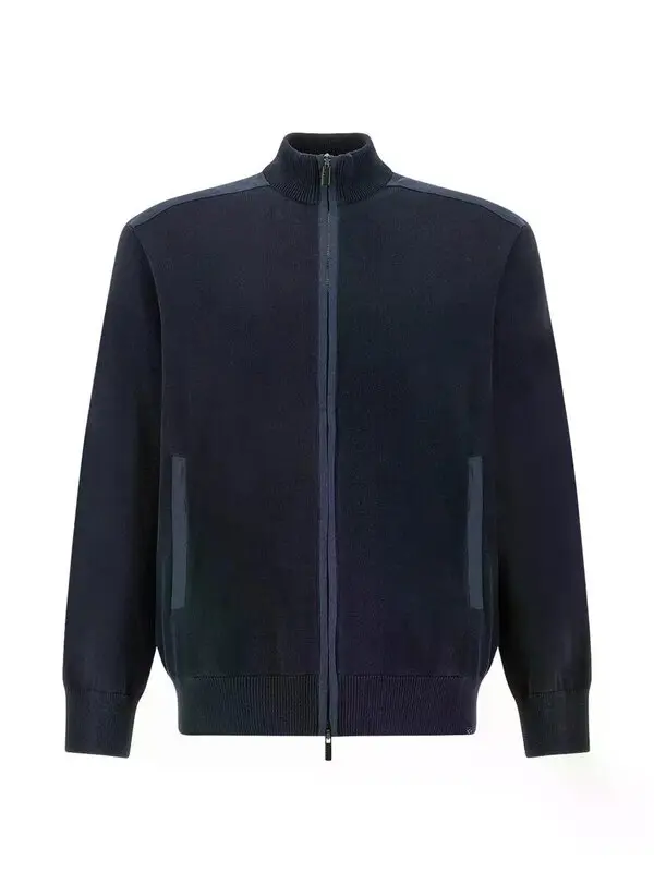 Paul & Shark Zip-up Sweater With Shoulder Detail