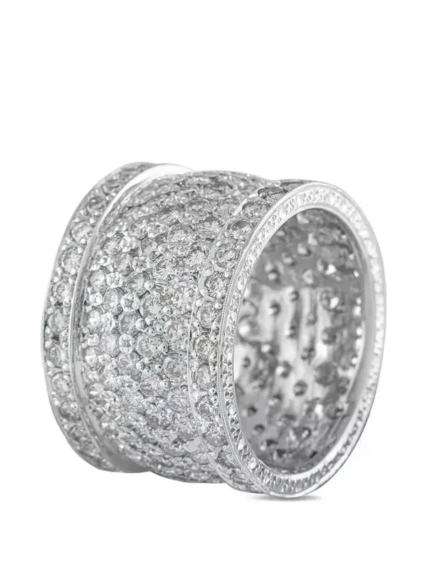LB EXCLUSIVE 18k White Gold Diamond Statement Ring