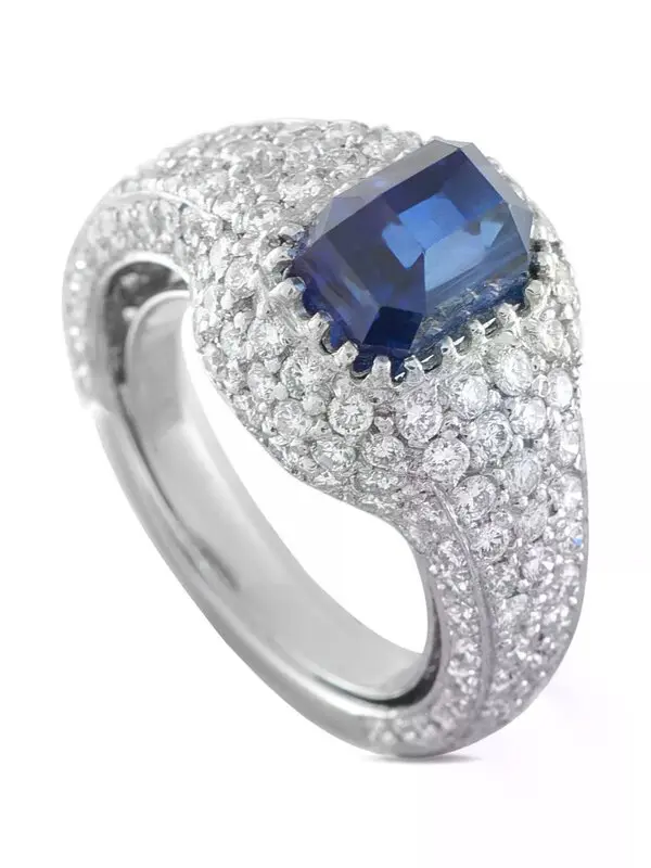 LB EXCLUSIVE Diamond And Sapphire Ring