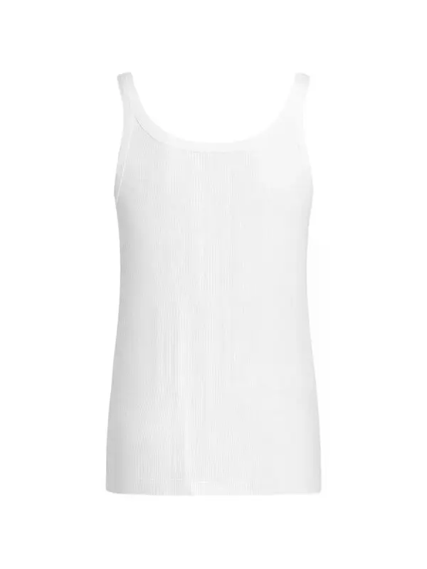 Dolce & Gabbana Ribbed Tank Top With Embroidery