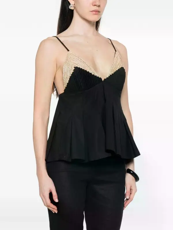 ROSANNA OCAMPO V-neck Blouse