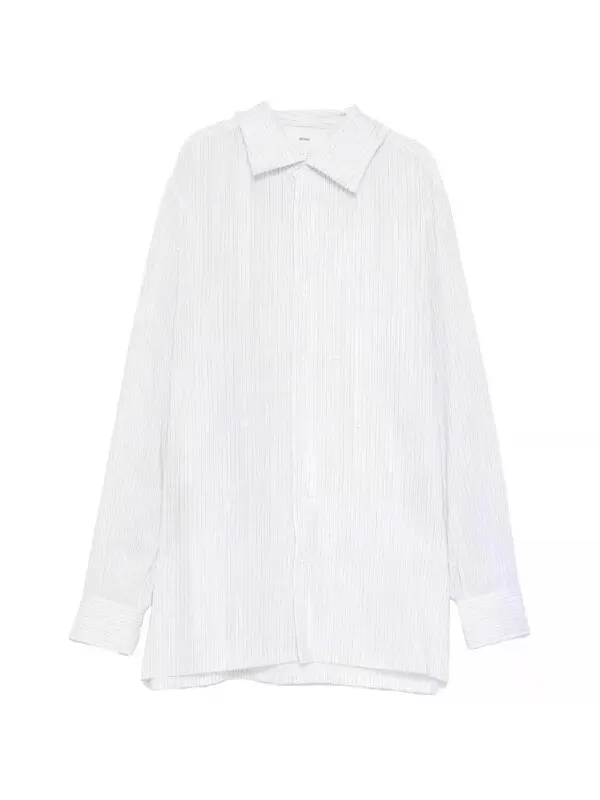 SETCHU Creased Striped Shirt