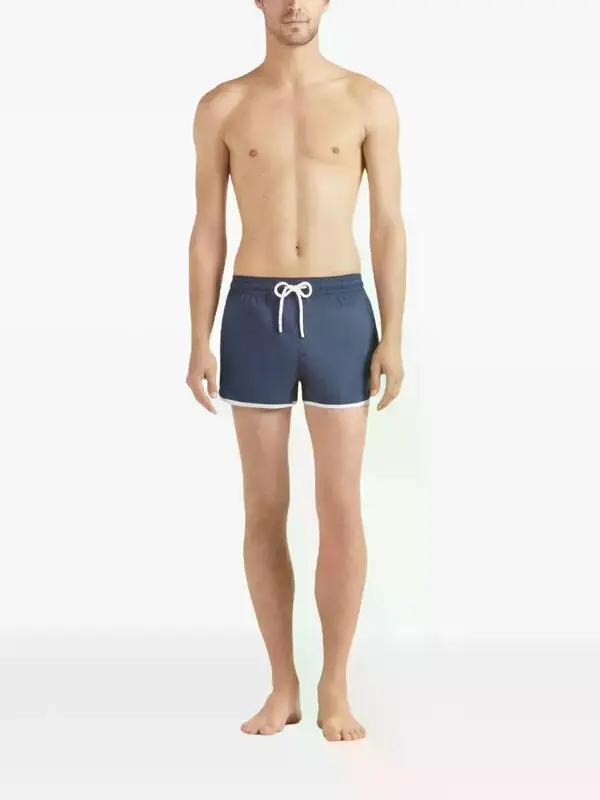 Vilebrequin Drawstring Turtle-embroidery Swim Shorts