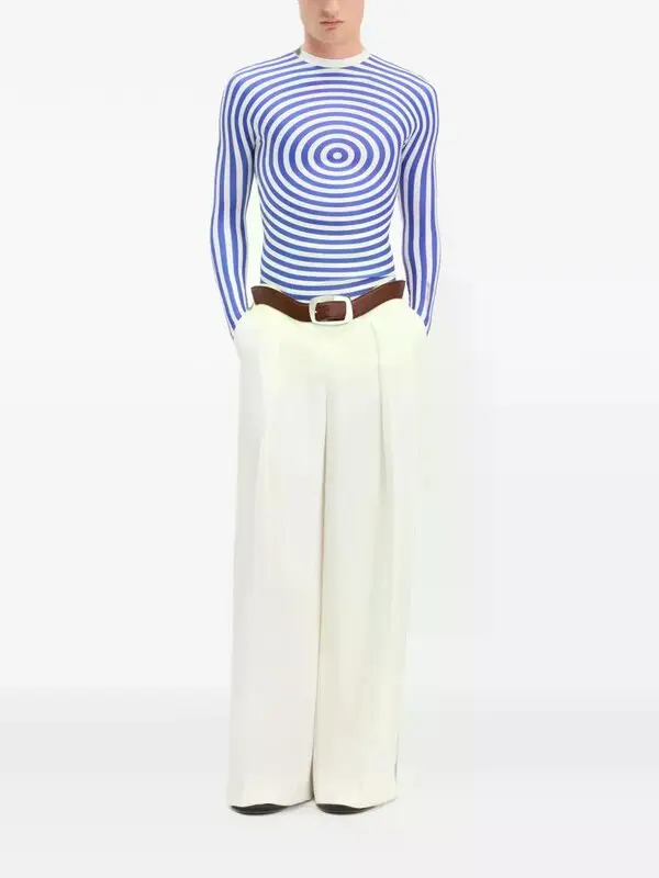 JEAN PAUL GAULTIER Crewneck Top With Target Print