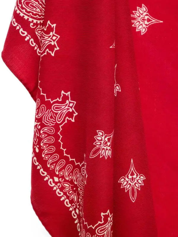 Destin Judy Patterned Scarf - Red