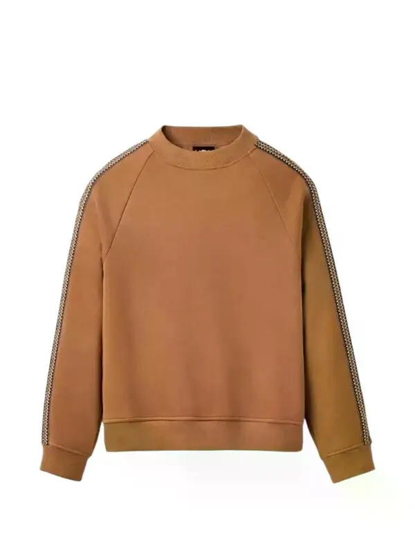 UGG Crew-neck Sweatshirt With Trim Detail - Brown