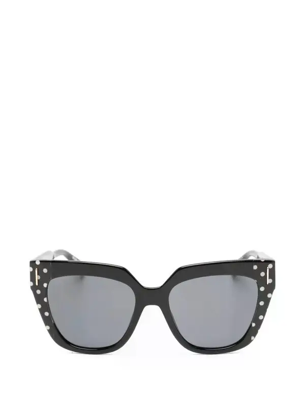 Moschino Polka Dot Cat-eye Sunglasses - Black