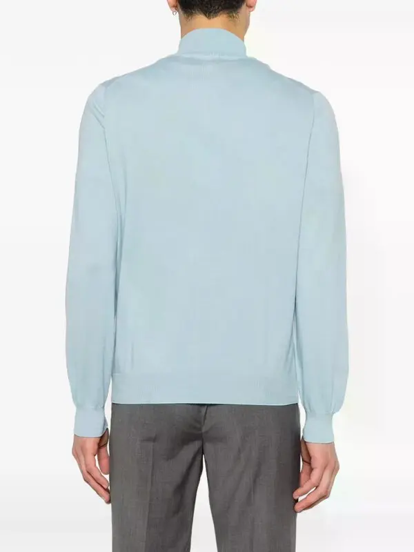 GRAN SASSO Zip-fastening Roll Neck Cardigan