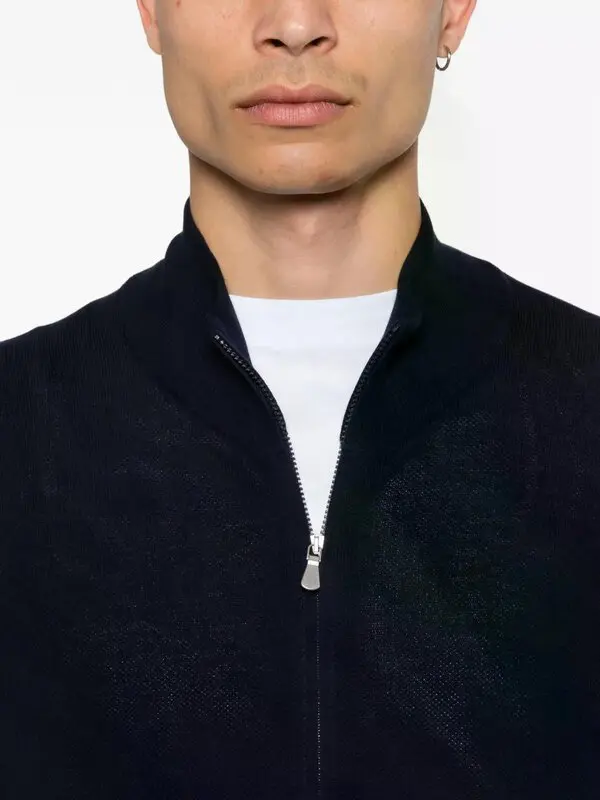 GRAN SASSO Zip-fastening Cardigan - Blue