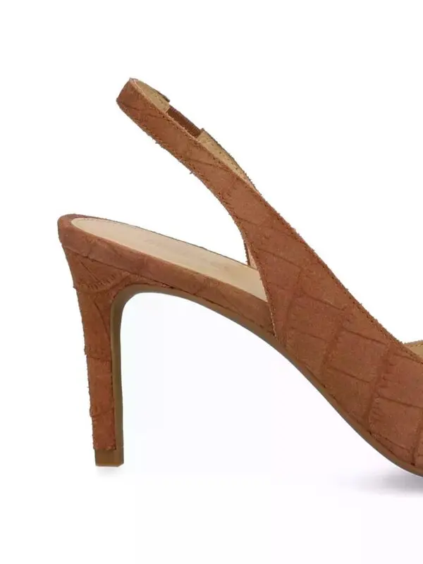 Michael Kors Alina Flex Slingback Heeled Leather Pumps