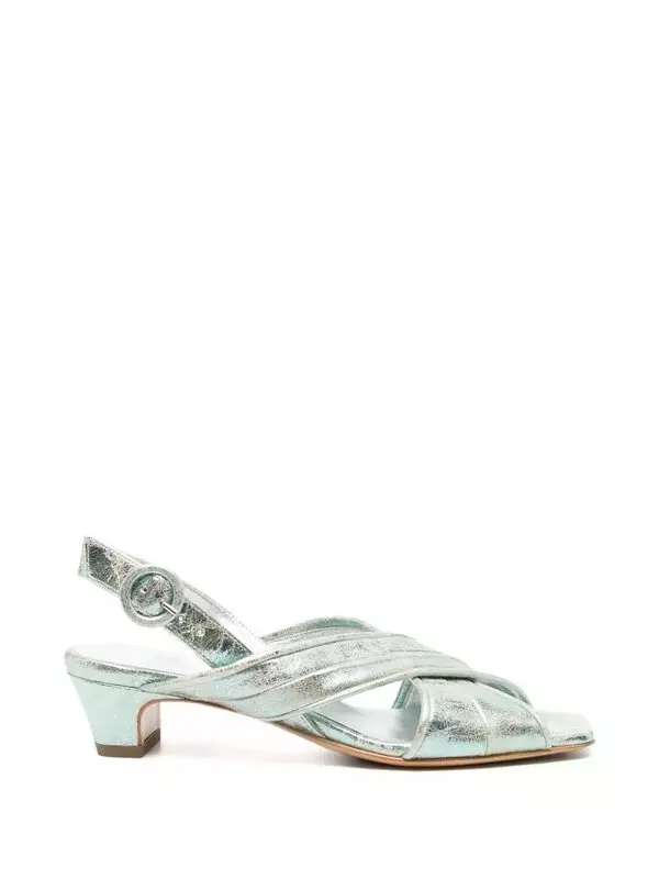 MARA BINI Crisscross Slingback Sandals - Blue