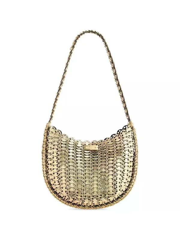 Rabanne Moon Reversible Shoulder Bag - Black