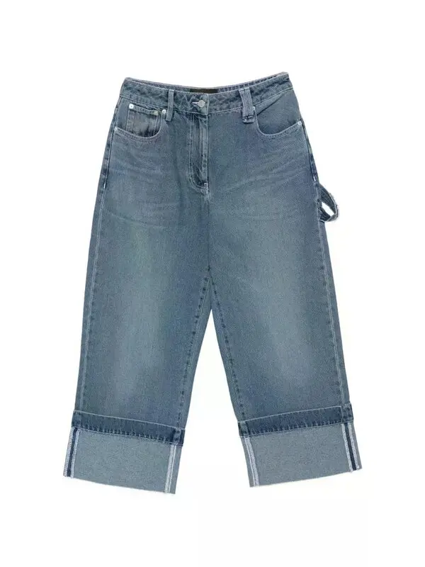 Simone Rocha Embellished Straight Leg Jeans