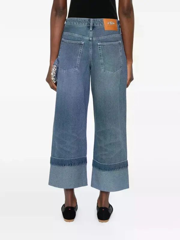 Simone Rocha Embellished Straight Leg Jeans