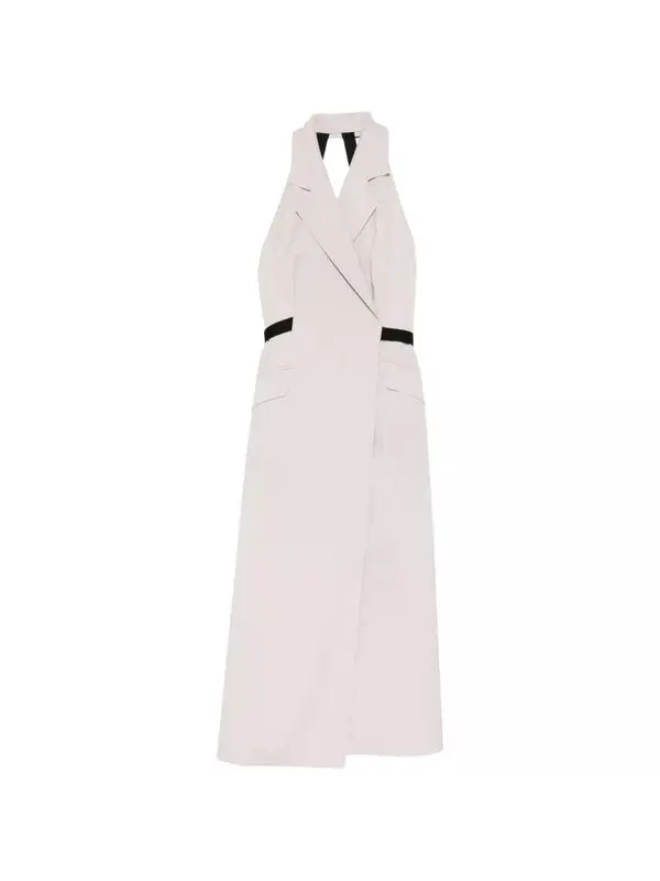Max Mara Flap-pockets Midi Dress - Neutrals