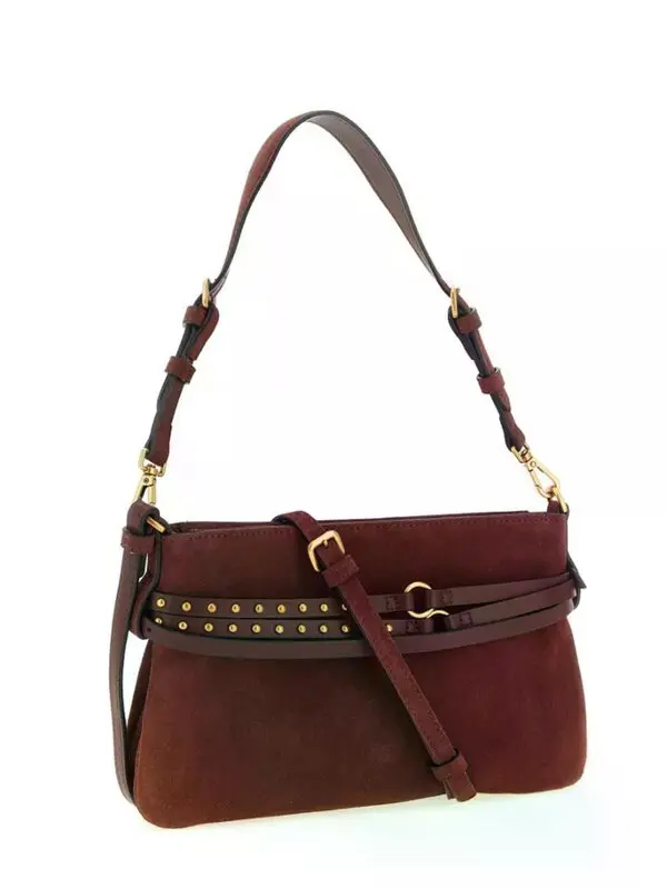 Pinko Studded Shoulder Bag - Brown