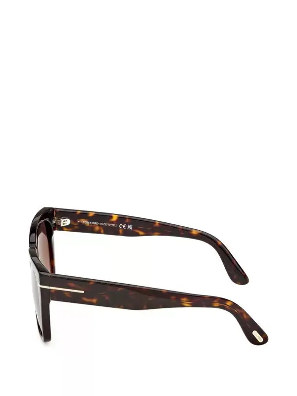 TOM FORD Square Frame Sunglasses - Brown