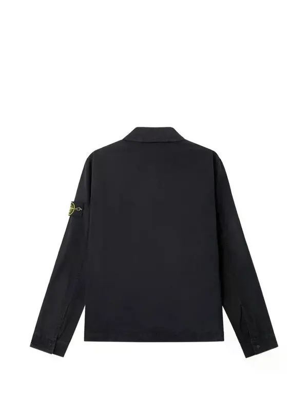 Stone Island Logo-patch Flap-pocket Zipped Overshirt
