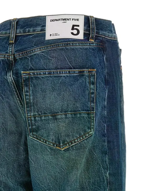 DEPARTMENT 5 Curtis Cotton Wide-leg Jeans