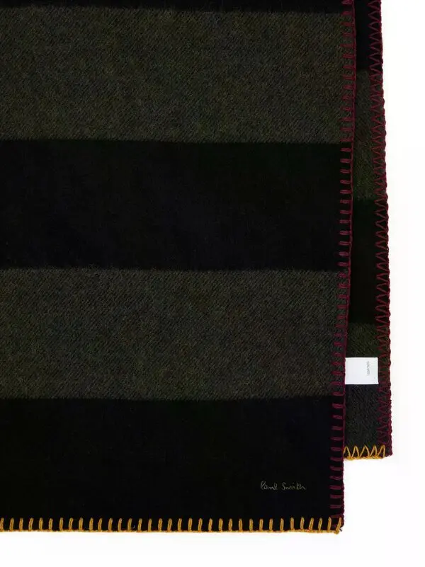 Paul Smith Striped Scarf - Black