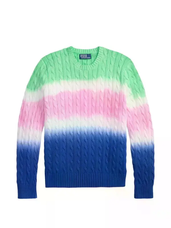 Polo Ralph Lauren Tie-dye Cable Knit Sweater