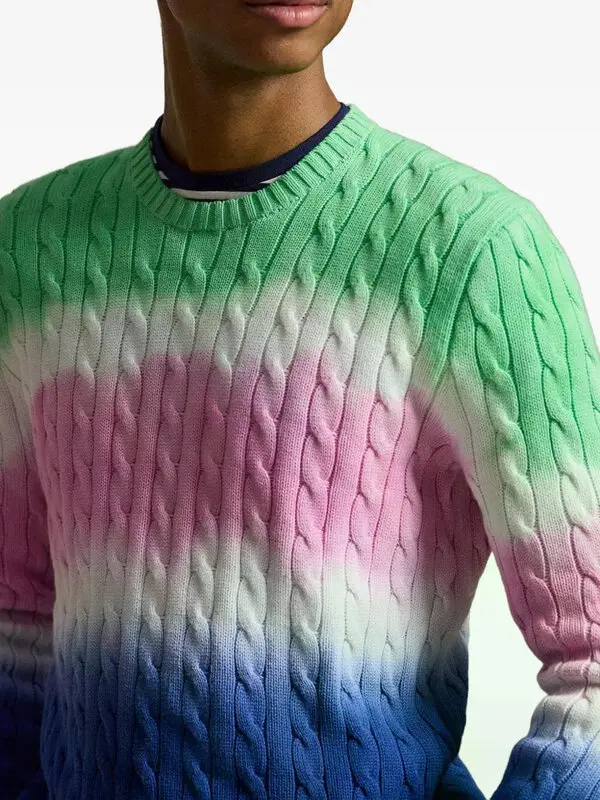 Polo Ralph Lauren Tie-dye Cable Knit Sweater