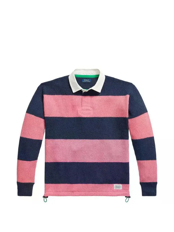 Polo Ralph Lauren Striped Rugby Knit - Blue