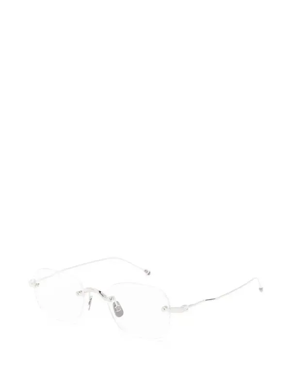 Thom Browne Rimless Glasses - Silver