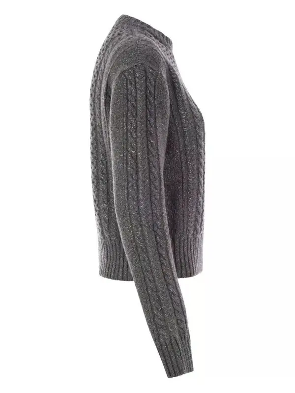 Fabiana Filippi Crew Neck Fisherman Knit Sweater