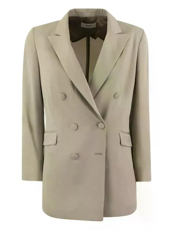 SAULINA Anita Double-breasted Blazer - Neutrals