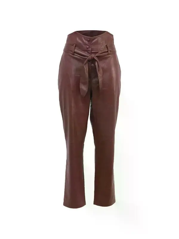 Nanushka Ethan High-waist Trousers - Brown