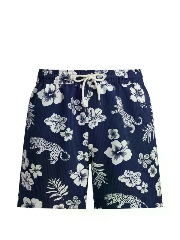 Polo Ralph Lauren Floral Print Swim Shorts - Blue