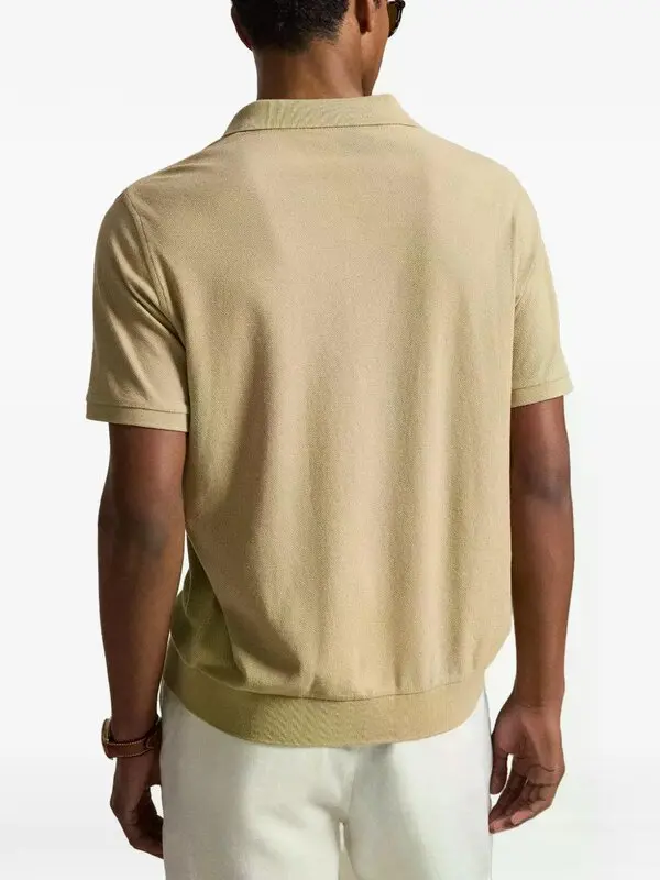 Polo Ralph Lauren Textured Knit Button-up Shirt