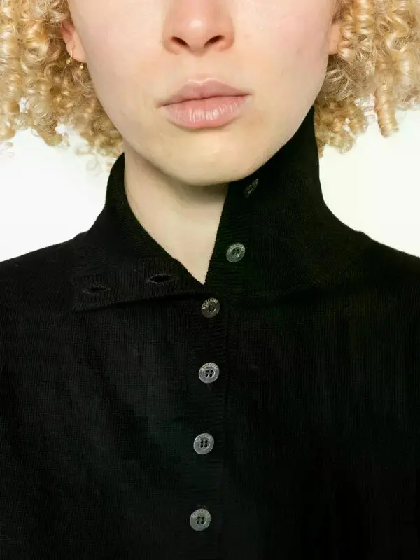 Moschino Buttoned Turtleneck Cardigan